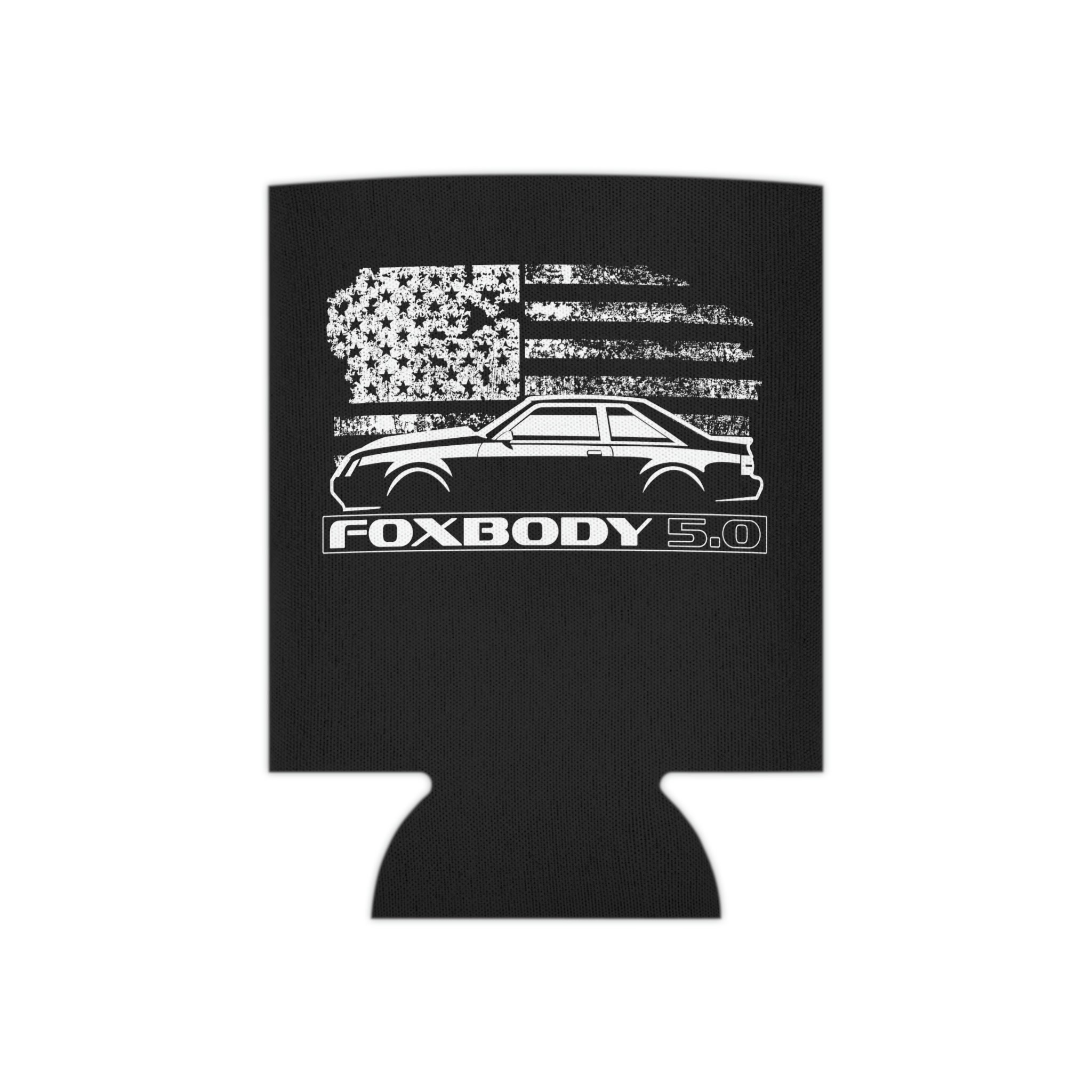 Foxbody 5.0 Koozie, USA Flag, Ford Mustang Foxbody, Beer Koozie ...