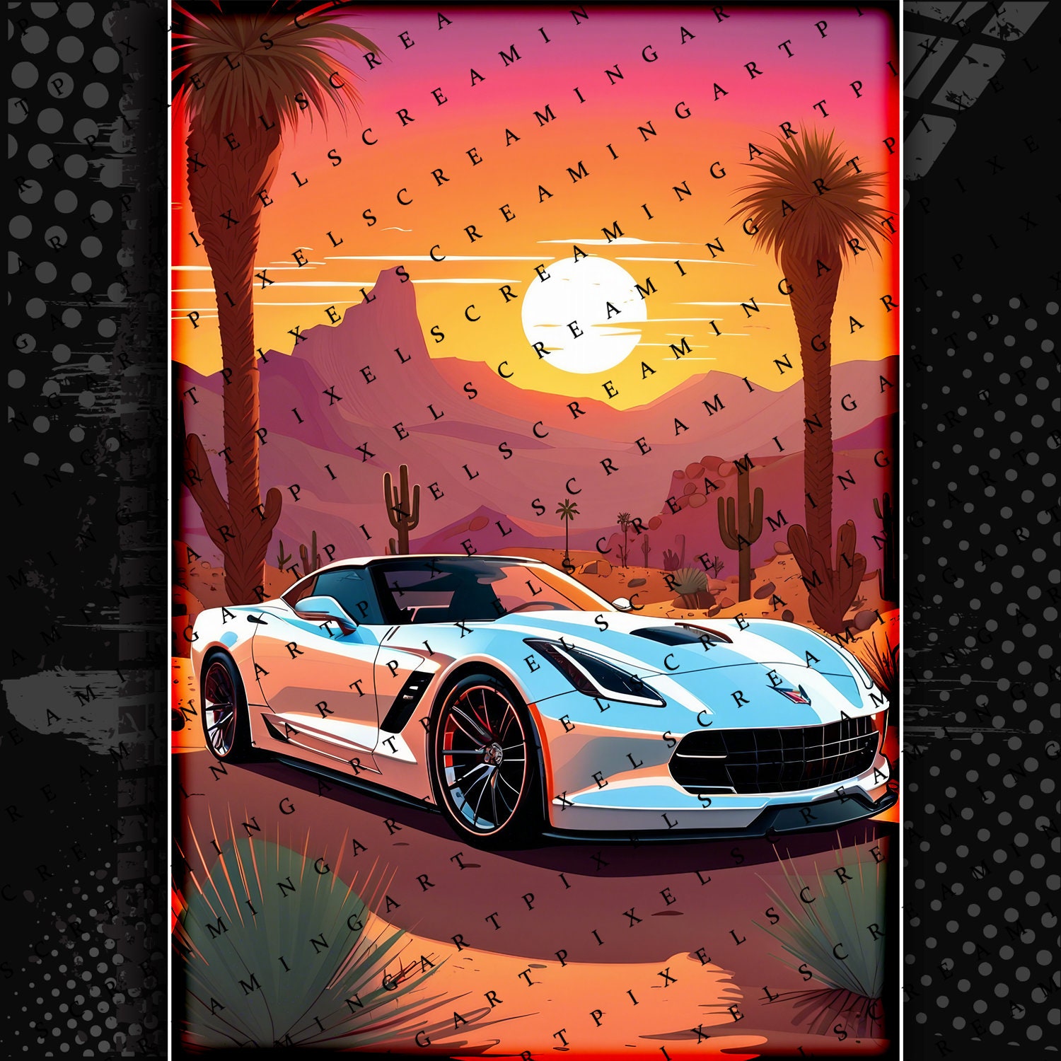 Chevy Corvette, C5, C6, Corvette Svg Png, Digital File 2 Pack, Desert ...