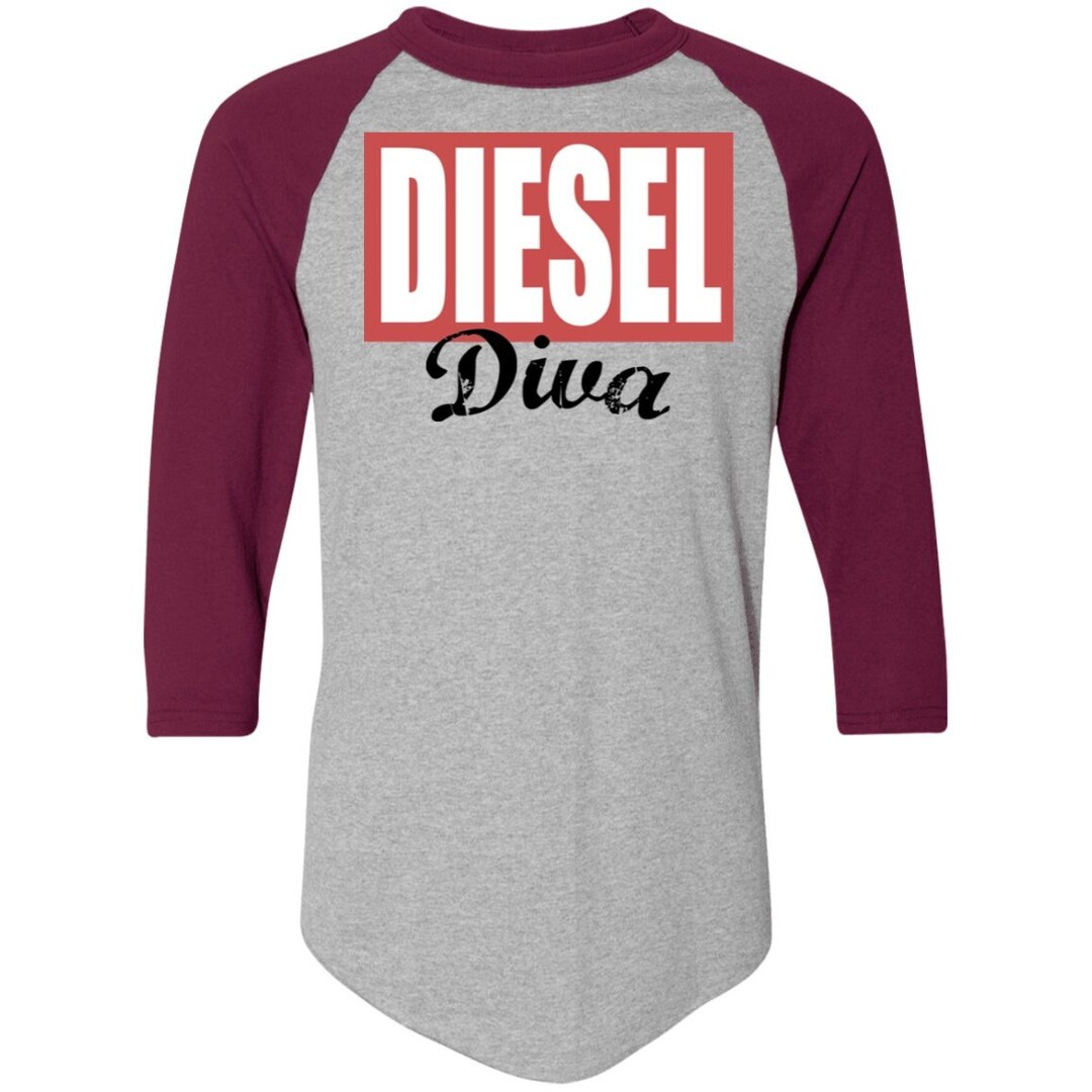 Diesel Diva Black Print 3/4 - Diesel Shirt, Diesel T Shirt, Diesel ...