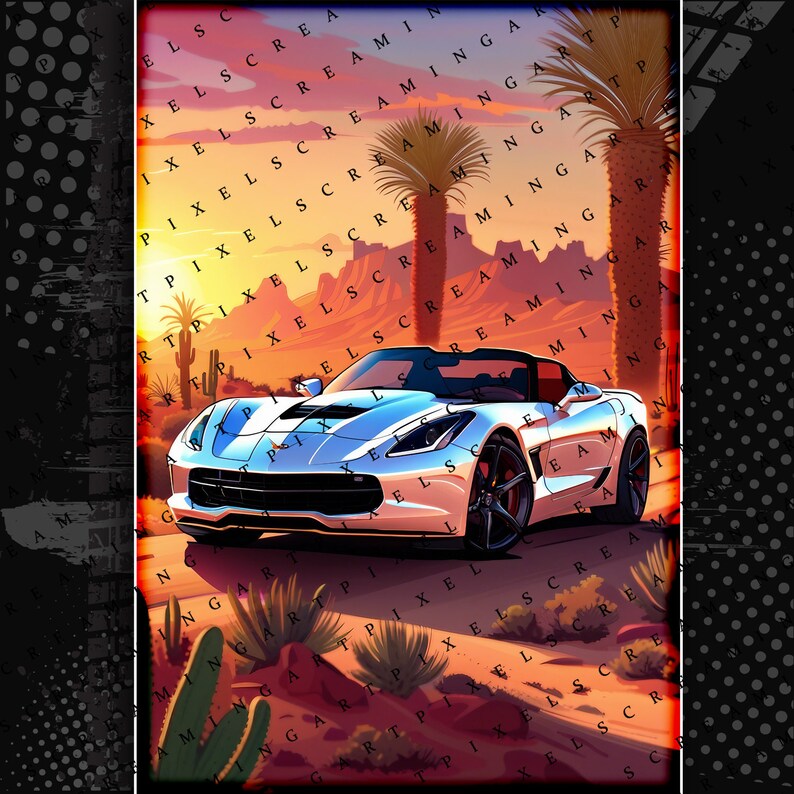 Chevy Corvette, C5, C6, Corvette Svg Png, Digital File 3 Pack, Desert ...