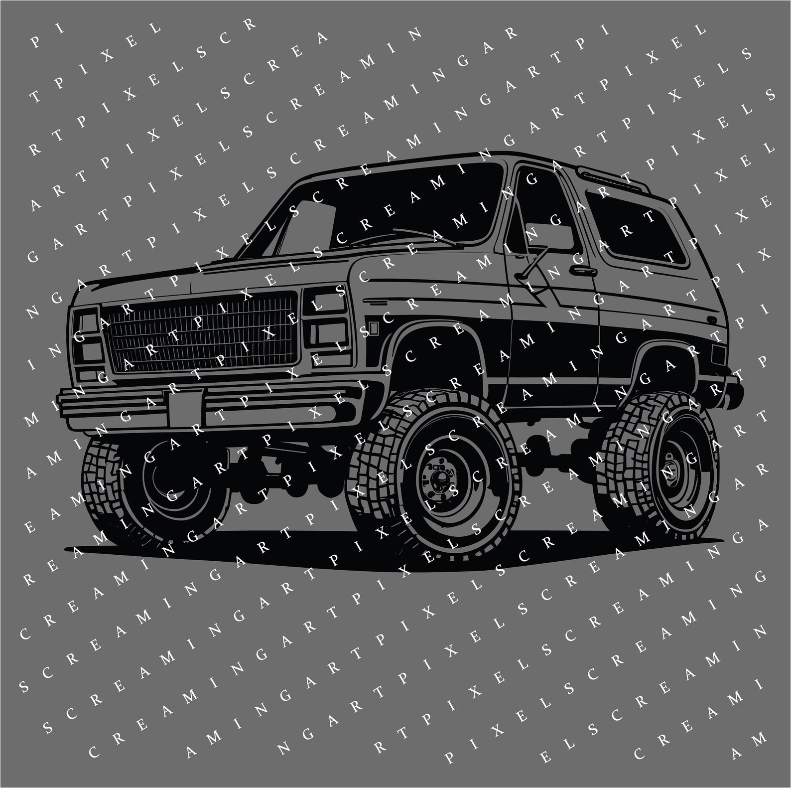 Chevy K5 Blazer Digital File, K5 Blazer, PNG and SVG Files, Chevy K10 ...
