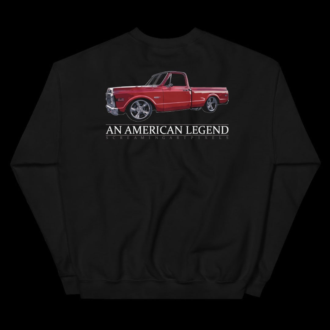 Custom 10 Chevy C10 Crew Neck Sweatshirt, Chevy C10, C10 Custom Truck ...