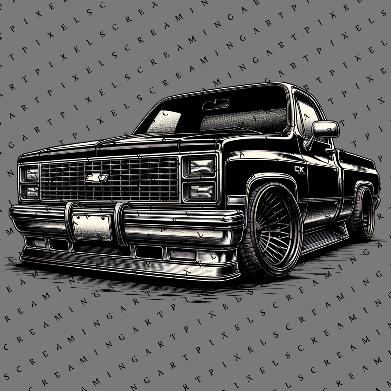 Chevy Squarebody Obs Ck Truck Digital File, PNG and SVG Files, Chevy ...
