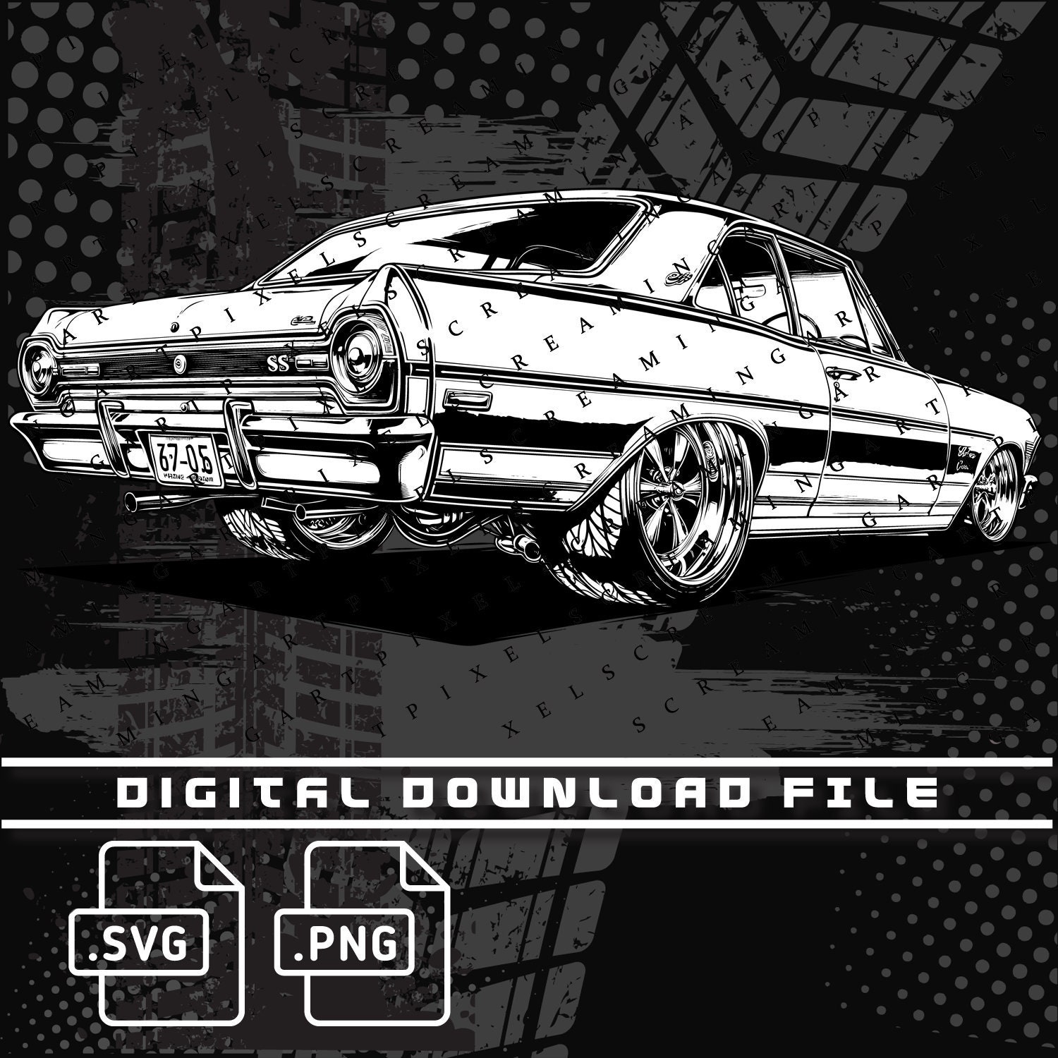 1967 Chevy Nova Ss Digital File, 67 Nova Png File, Chevy Nova Ss, PNG ...