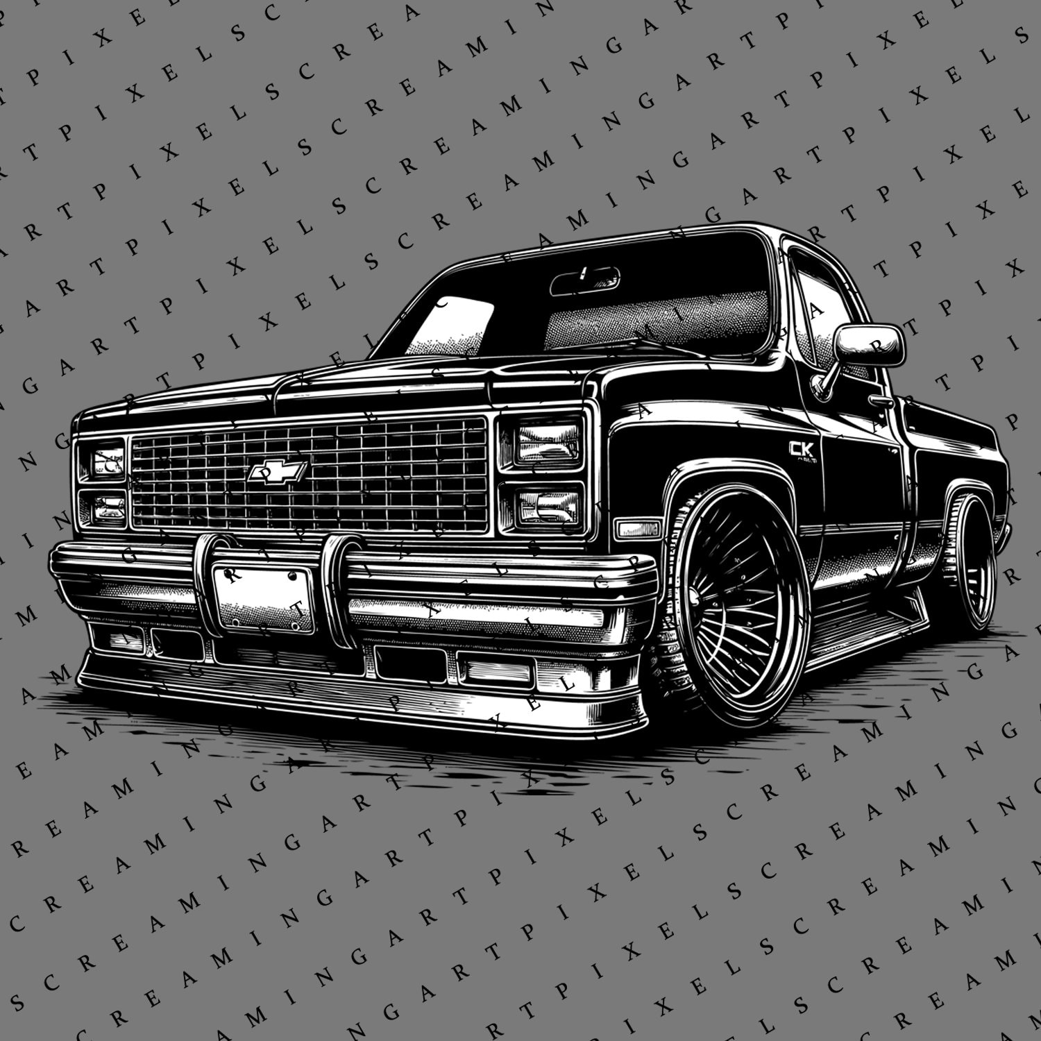 Chevy Squarebody Obs Ck Truck Digital File, PNG and SVG Files, Chevy ...