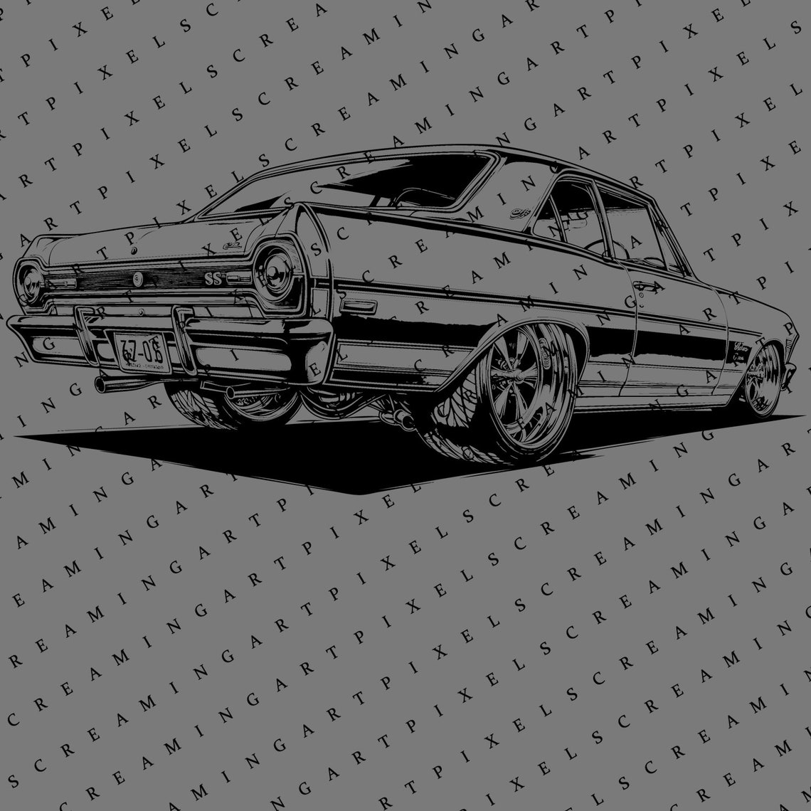 1967 Chevy Nova Ss Digital File, 67 Nova Png File, Chevy Nova Ss, PNG ...