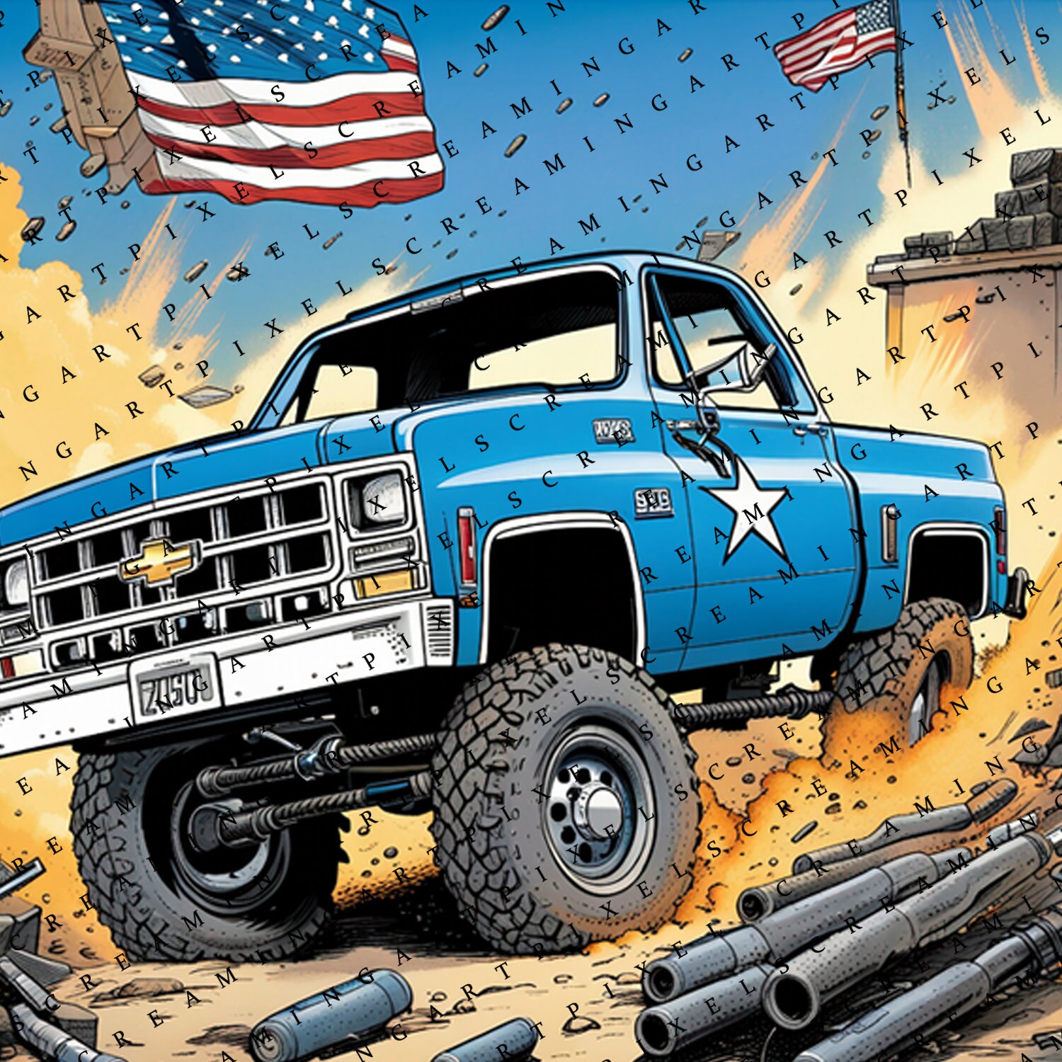 1985 K20 Squarebody, Squarebody Chevy Offroad 3 Pack, War Scene ...