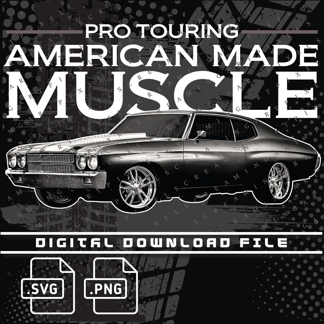 Chevy Chevelle SS, Digital File, PNG File, 1970 Chevelle, Graphic Clip ...