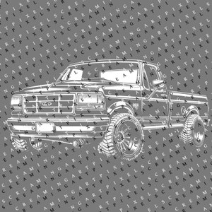 Ford Powerstroke F250 Diesel Digital File, PNG and SVG Files, Graphic ...