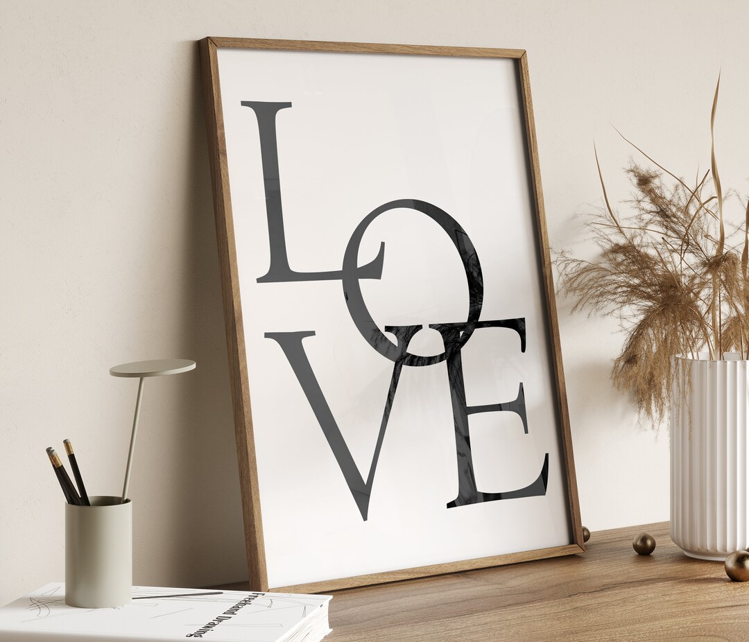 Love Printable Wall Art, Inspirational Quotes Print, Boho Wall Art ...