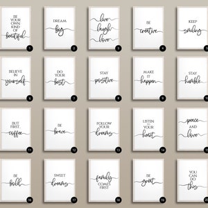 Motivational Quotes Bundle, Inspirational Sayings, Home Decor, House ...