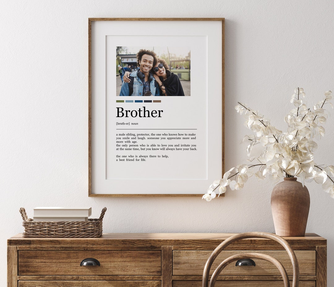 Brother Definition Meaning With Picture: Christmas Gift for Siblings ...