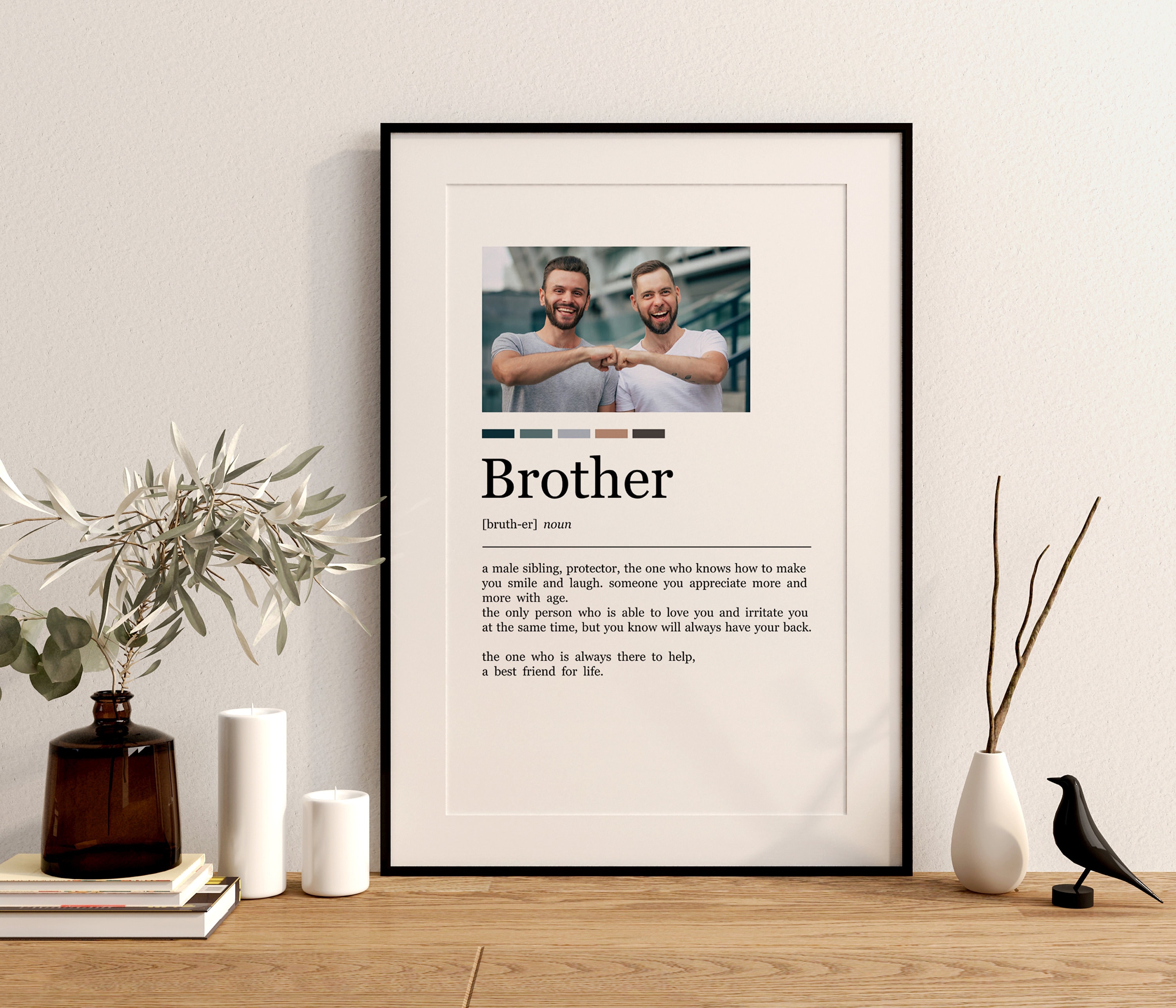 Brother Definition Meaning With Picture: Christmas Gift for Siblings ...