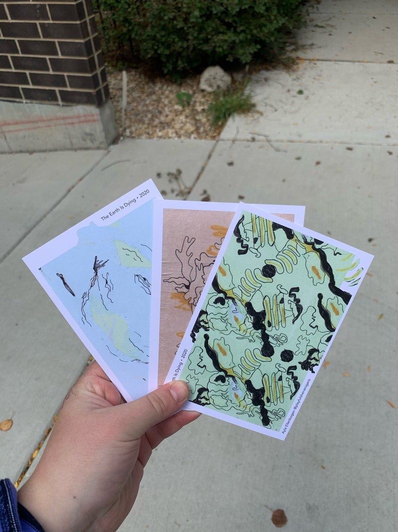 Climate Art Postcards - Etsy