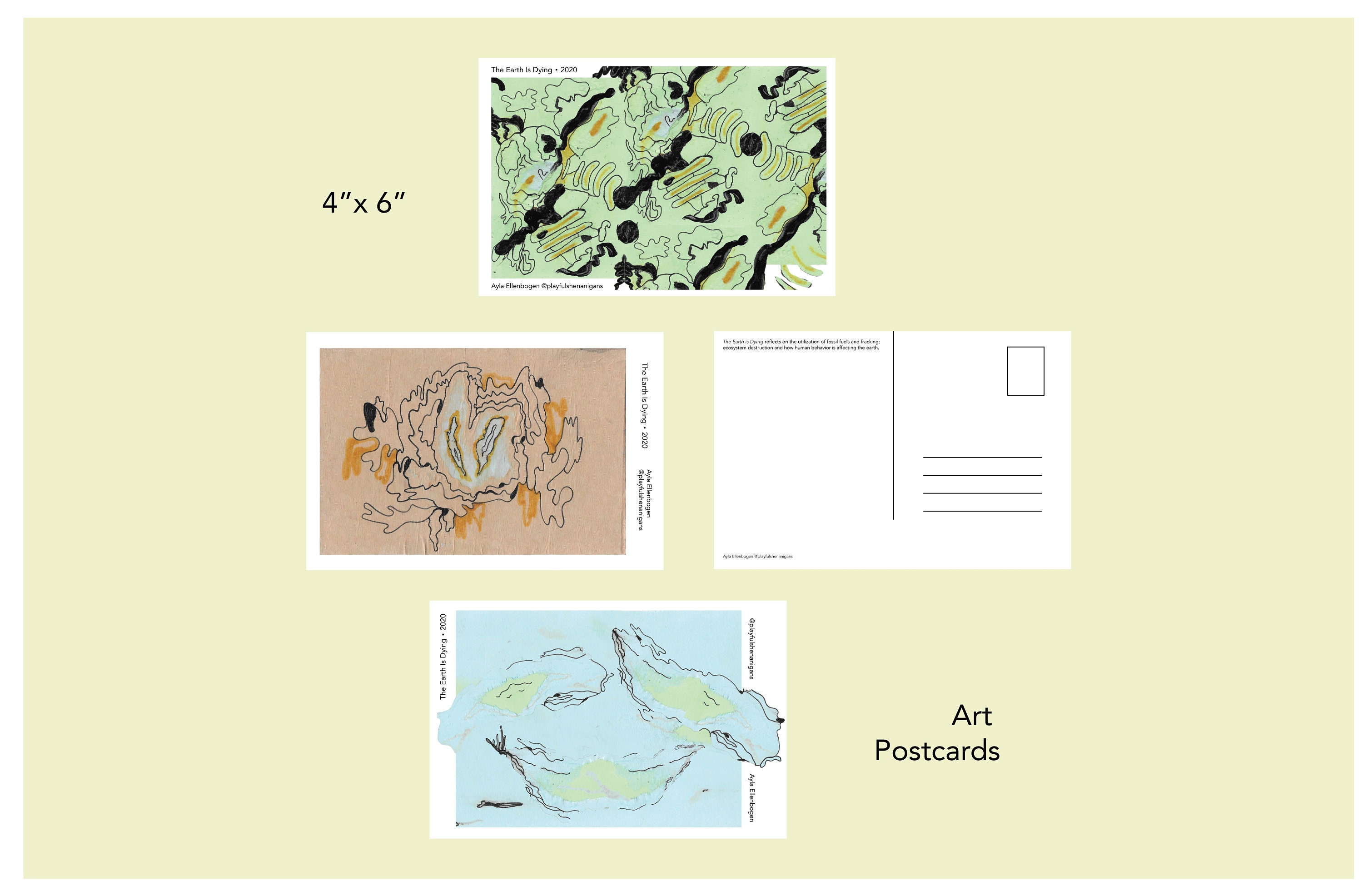 Climate Art Postcards - Etsy