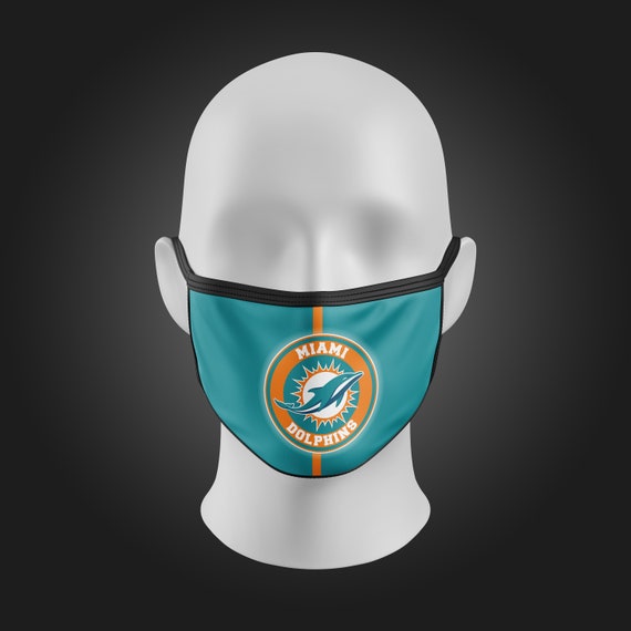 Miami Dolphins Face Mask Design With Filter Pocket | Etsy