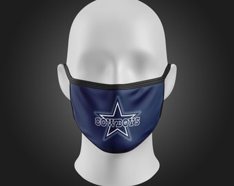Dallas Cowboys Face Mask | Etsy