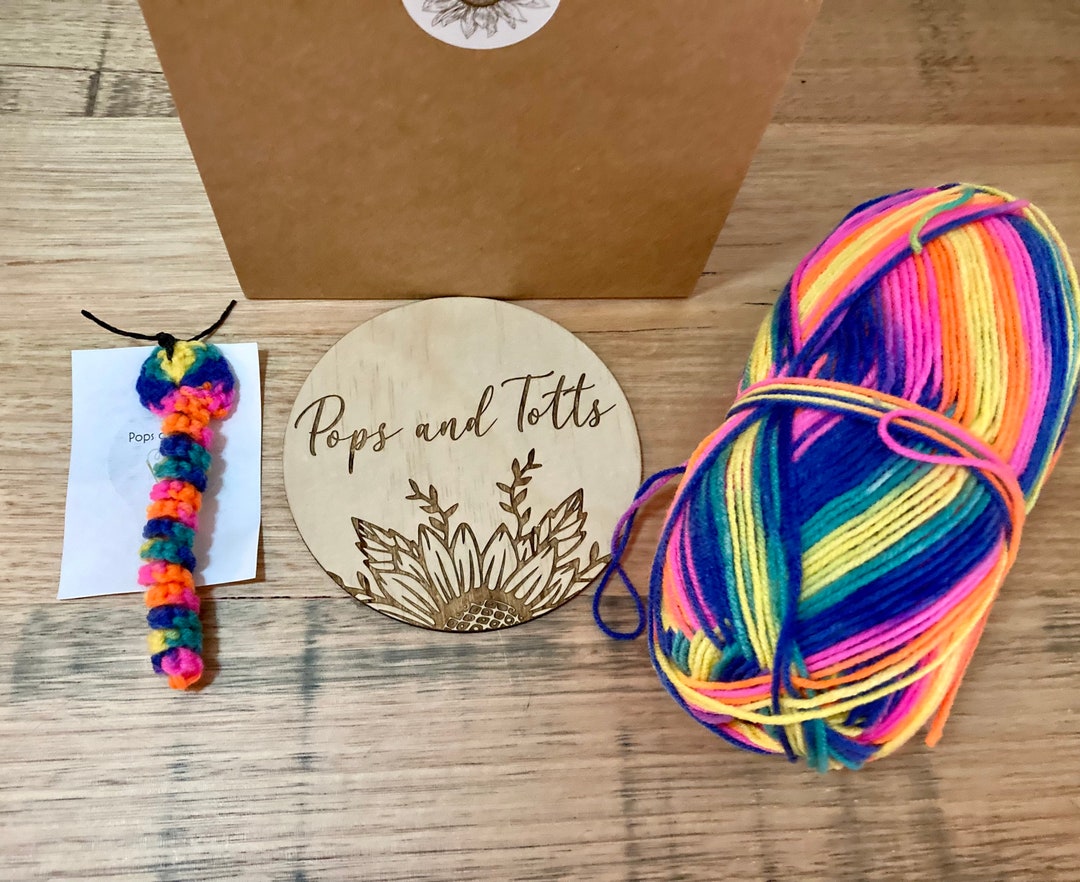 Crocheted Worry Worm: Sensory Fidget Pet, Stress Relief Toy - Etsy