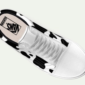 Cow Print Vans - Etsy