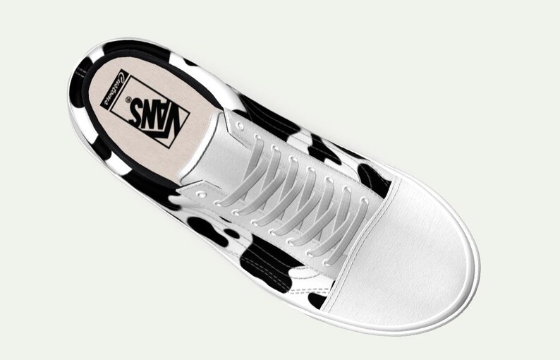 Cow Print Vans - Etsy