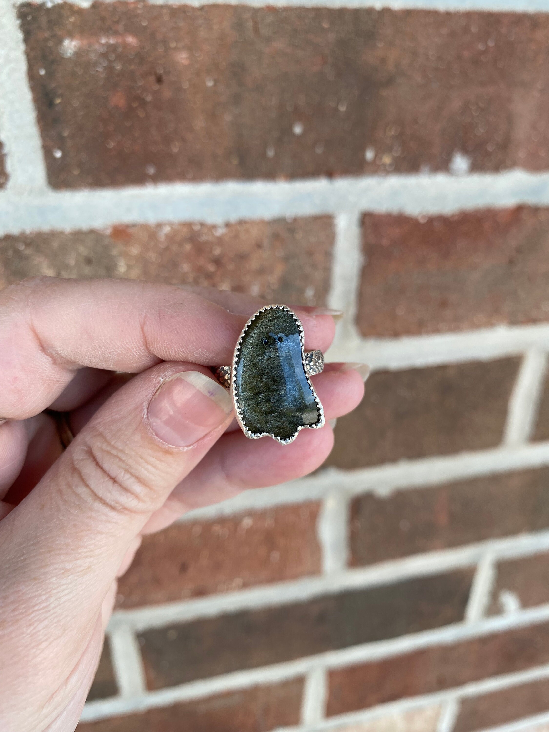 Sterling Silver Ghost Ring | Size 7 Snake Band - Etsy