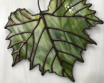 Leaf Stained Glass | Etsy
