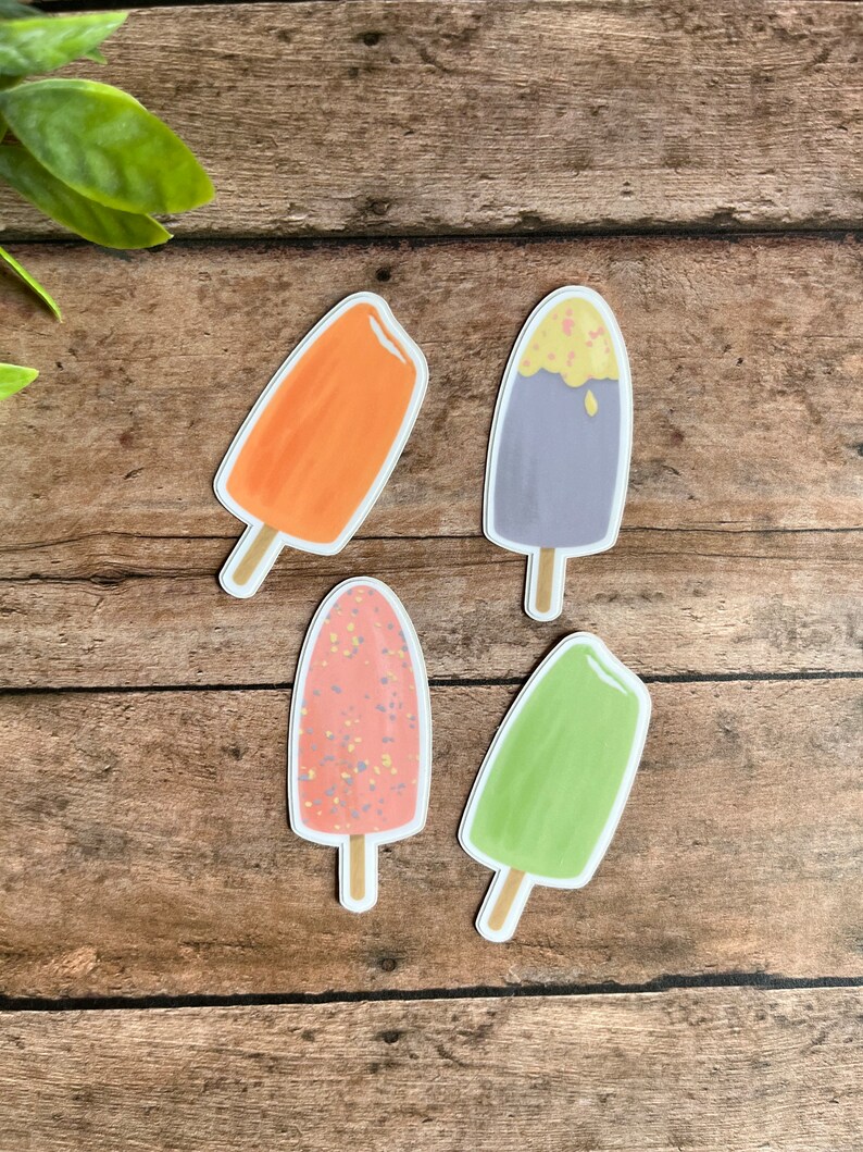 Popsicle Die Cut Sticker Pack/ Journal Stickers/ Kids Stickers/ Summer ...