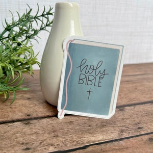 The Holy Bible Sticker/ Bible Verse Sticker/ Die Cut Sticker/ Laptop ...