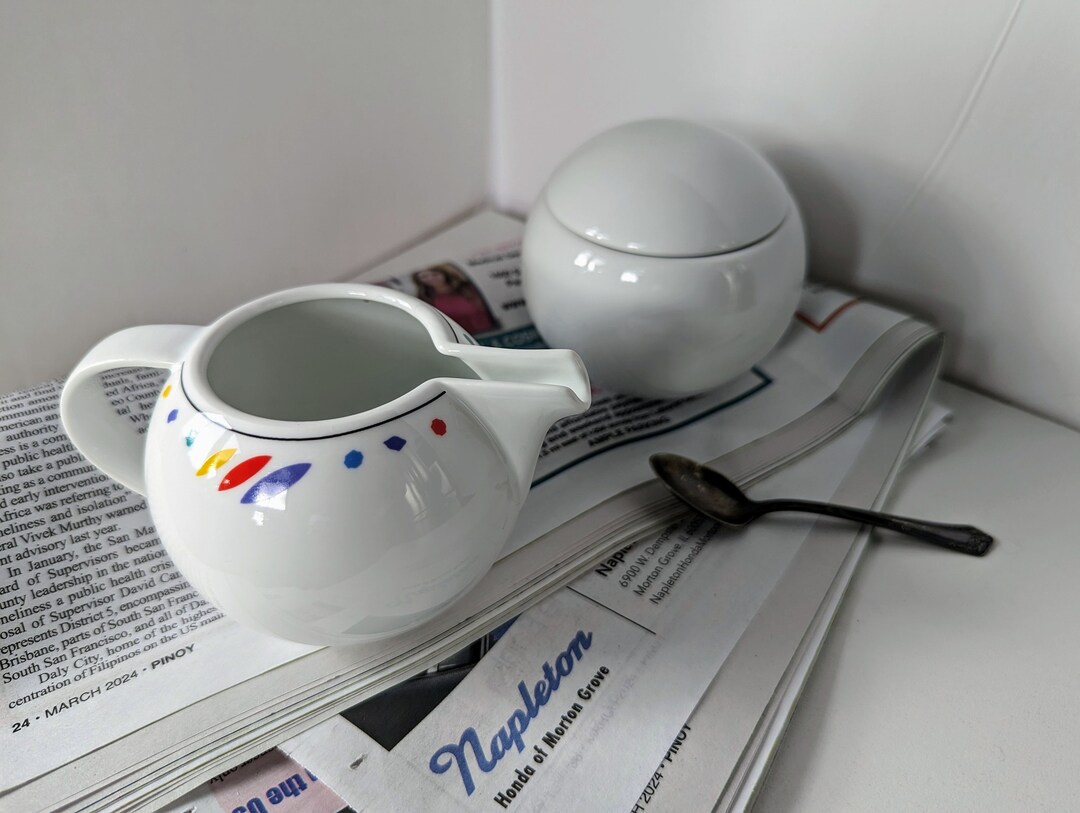Retro Studio Nova "color Palette" Orb-shaped Creamer and COORDINATING ...