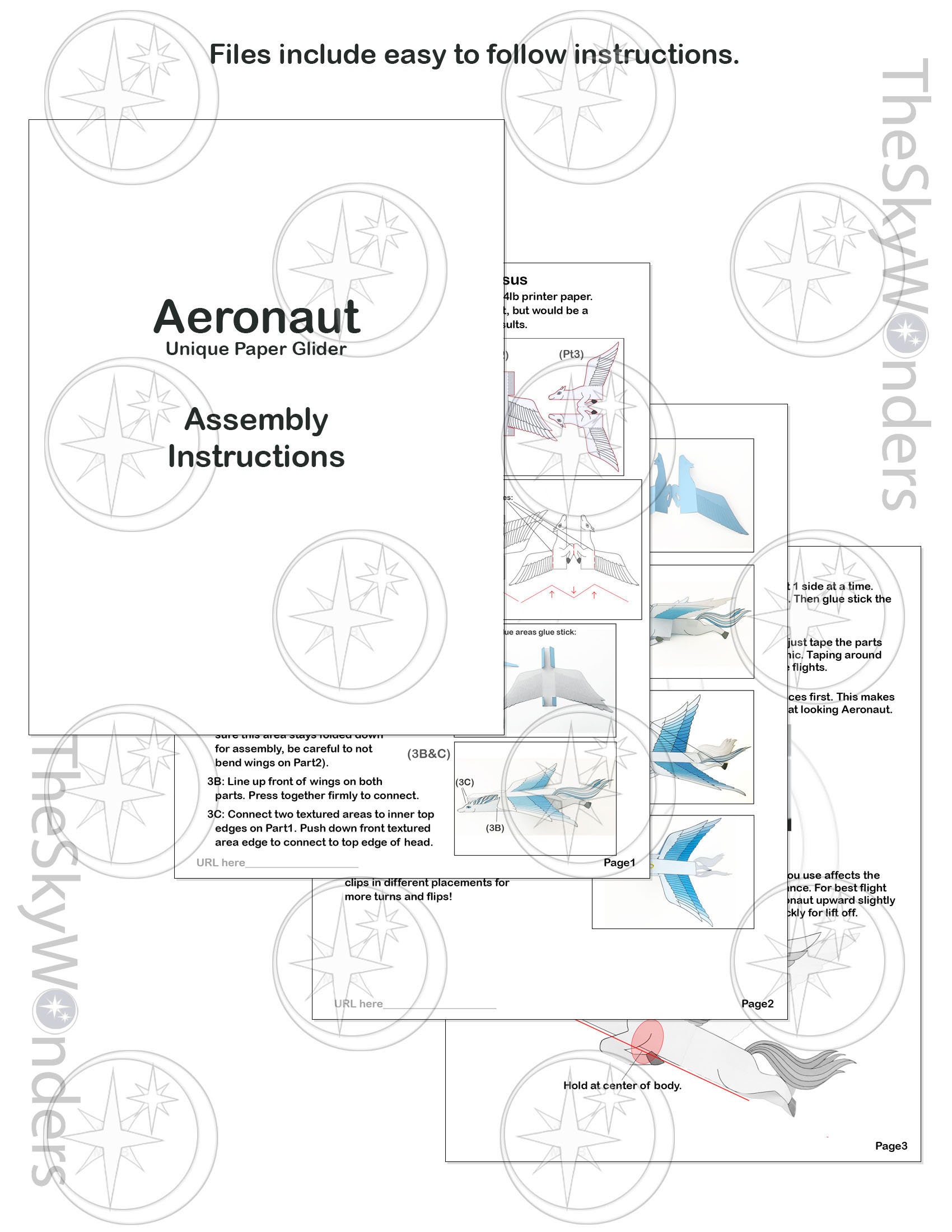DIY Papercraft Pegasus: Flying Horse Project (PDF Download) - Etsy