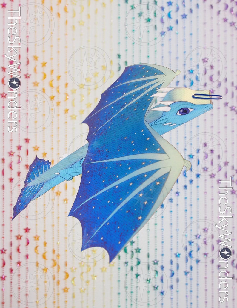 DIY Paper Flying Dragon: Coloring Project (PDF Pattern) - Etsy