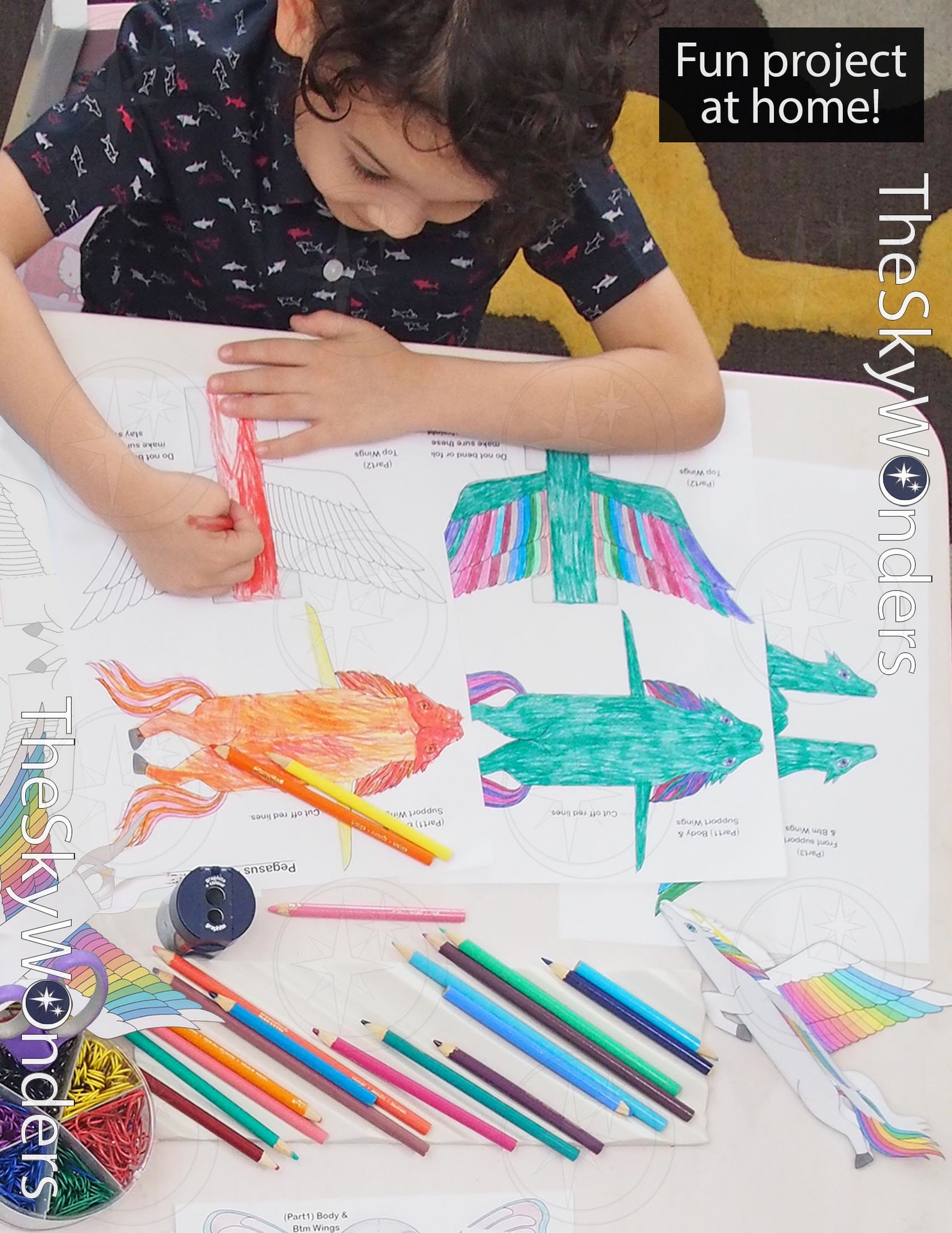 DIY Papercraft Pegasus: Flying Horse Project (PDF Download) - Etsy