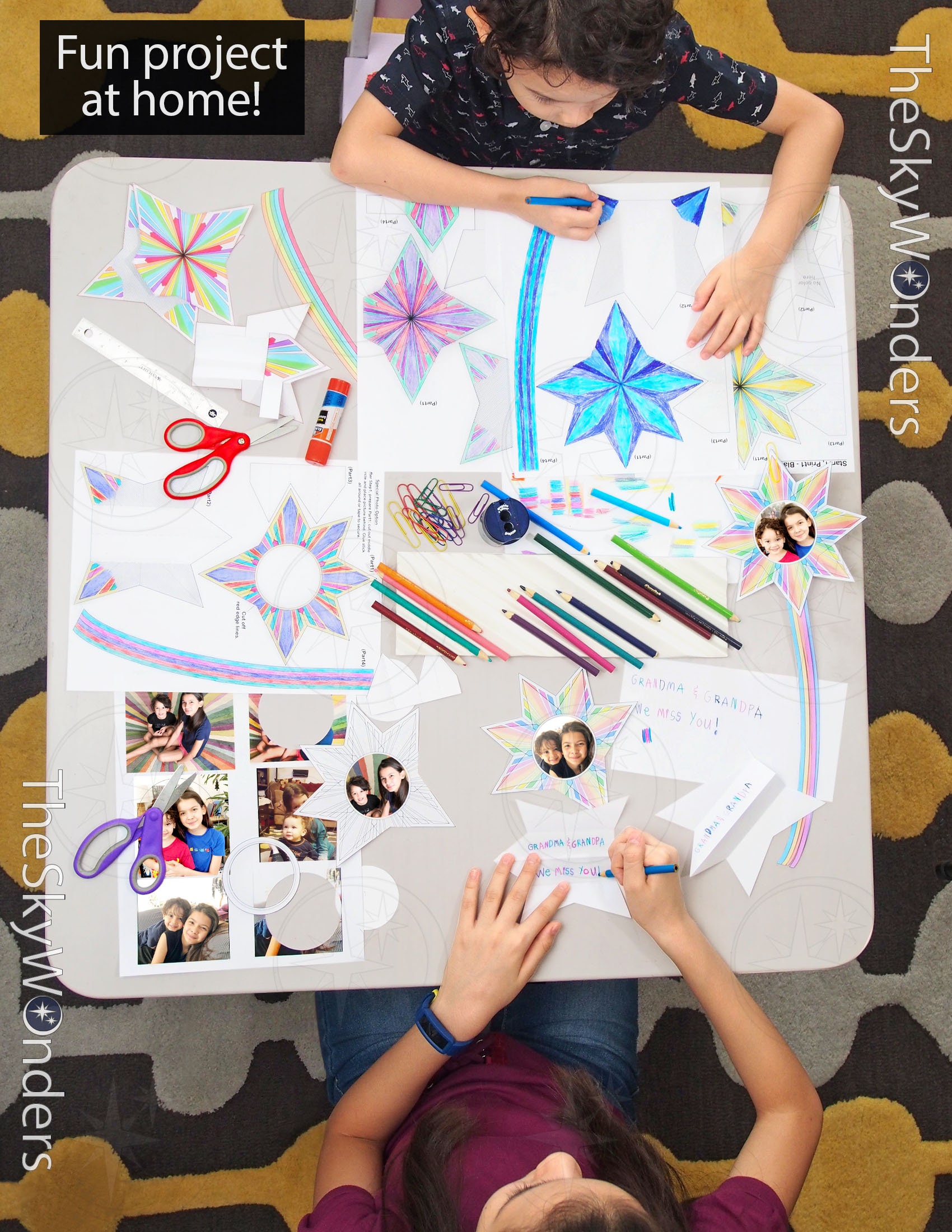 Shooting Star Aeronaut - DIY Papercraft Shooting Star, Paper Flying ...