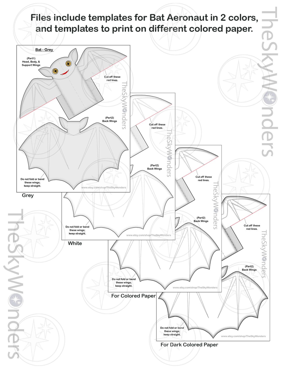 Bat Aeronaut - DIY Papercraft Bat, Flying Paper Bat, Project at Home ...