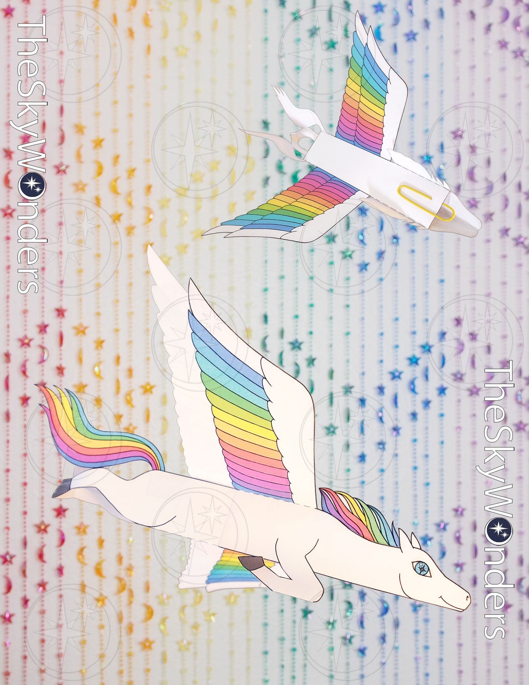 DIY Papercraft Pegasus: Flying Horse Project (PDF Download) - Etsy