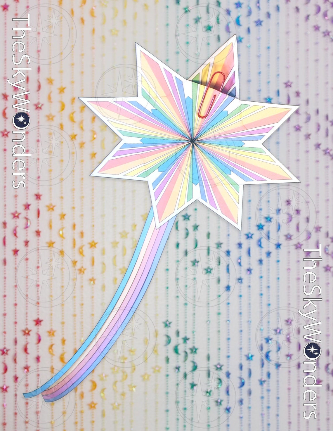 Shooting Star Aeronaut - DIY Papercraft Shooting Star, Paper Flying ...