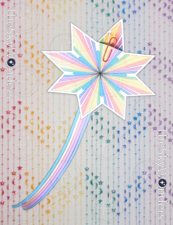 Shooting Star Aeronaut DIY Papercraft Shooting Star Paper | Etsy