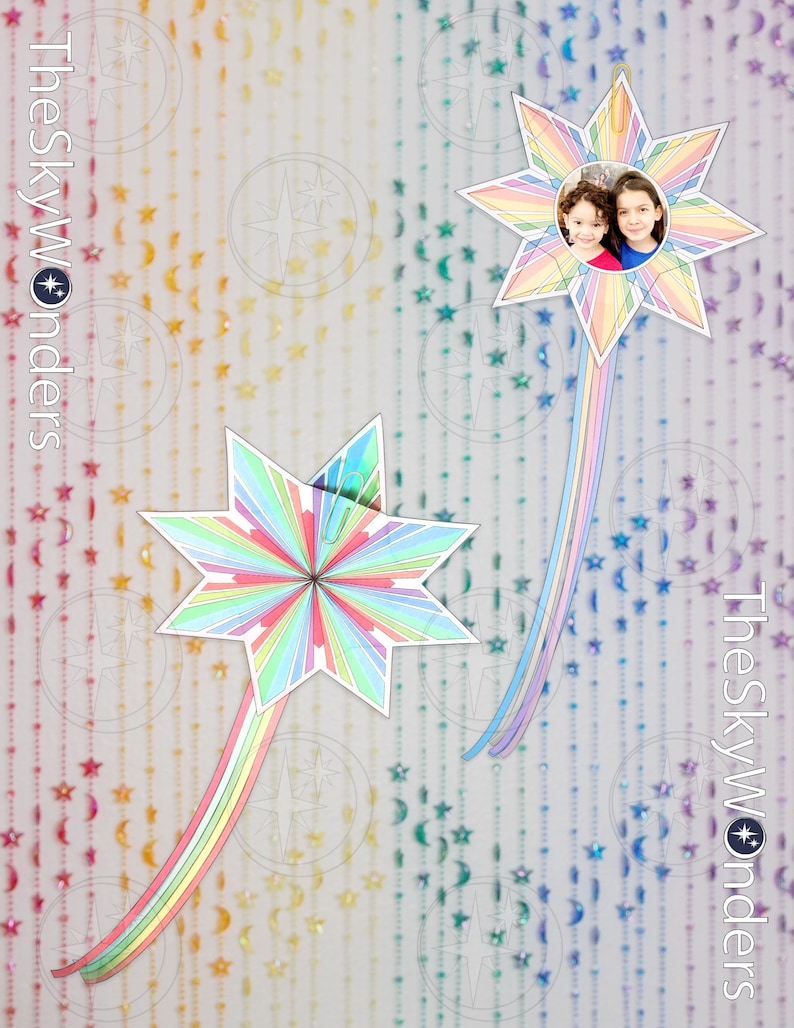 Shooting Star Aeronaut - DIY Papercraft Shooting Star, Paper Flying ...