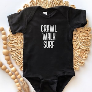 Crawl Walk Surf Baby Onesie, Hawaii, Keiki, Hawaii Kids, Funny Hawaii ...
