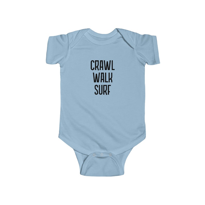 Crawl Walk Surf Baby Onesie, Hawaii, Keiki, Hawaii Kids, Funny Hawaii ...