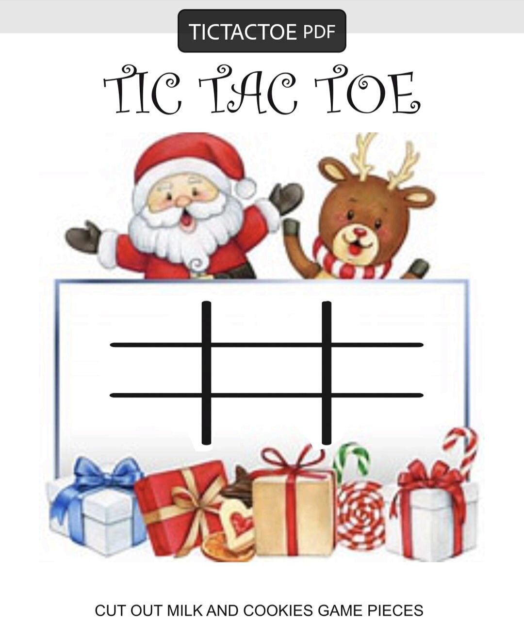 Elf on the Shelf Tic Tac Toe | Christmas Activity Page (digital ...