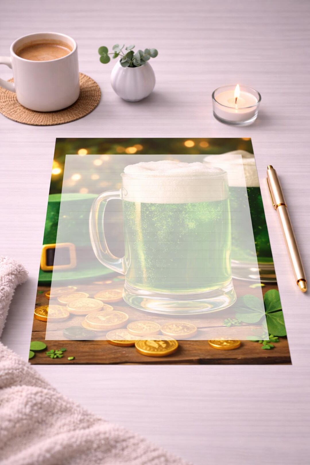 St. Patrick's Day Stationery Set | 25-page Writing Paper - Etsy