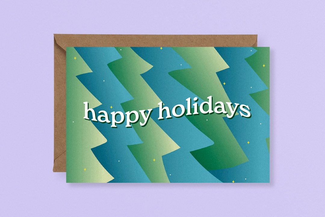 Happy Holidays Inclusive Blank Greeting Card for All Holidays - Etsy