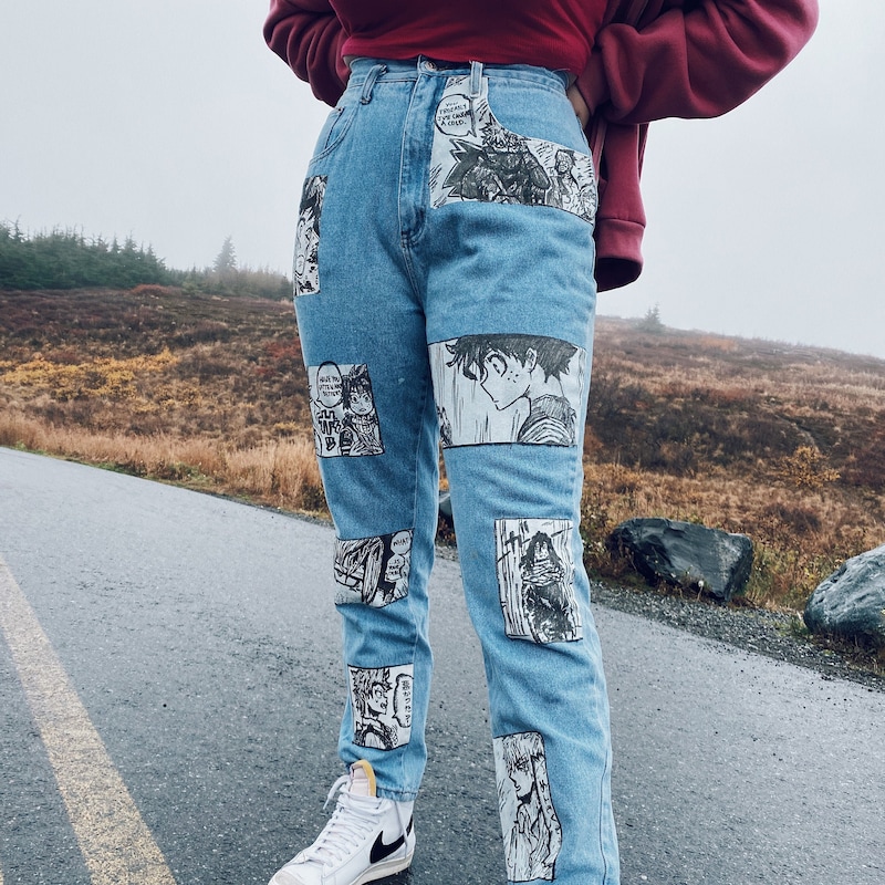 Anime Jeans - Etsy