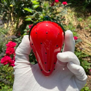 Strawberry Smoking Glass Pipe , Smoke Bowl , Hand Pipe , Unique Pipe ...