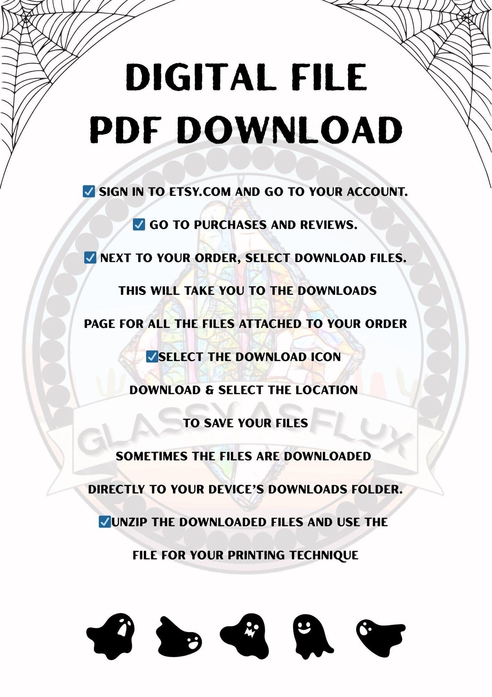 Spider's Spell Stained Glass Pattern Digital PDF Download. Not a ...
