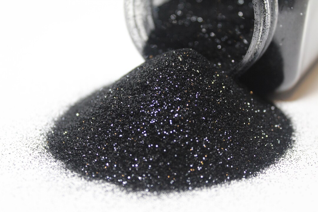Fine Black Glitter, Midnight Sky, Halloween Glitter, Loose Glitter for ...