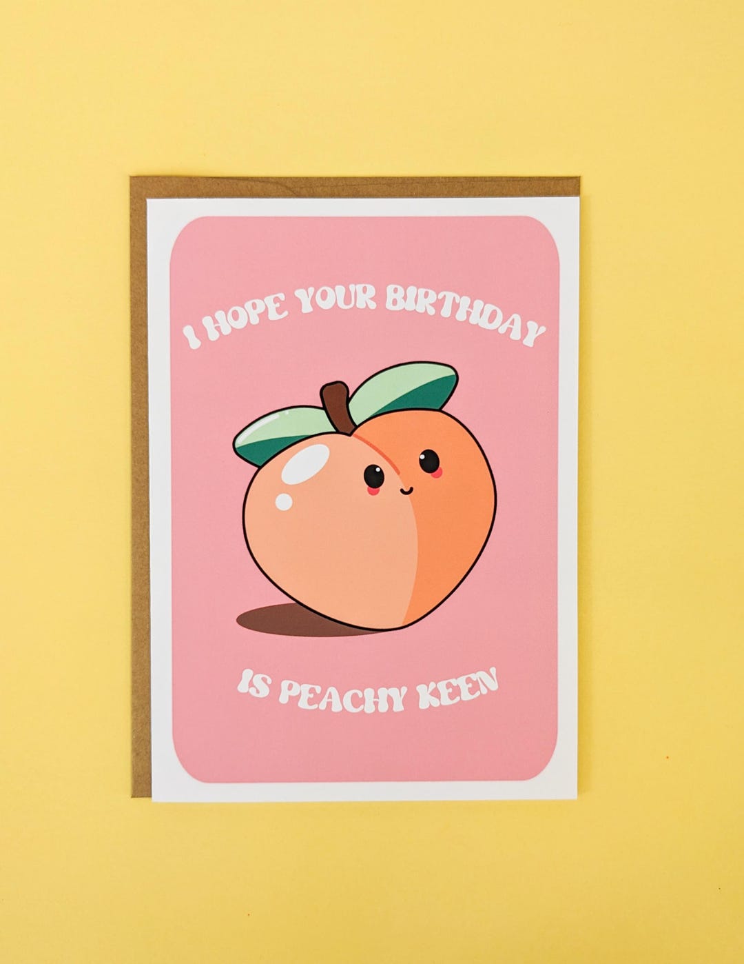 I Hope Your Birthday is Peachy Keen Card // Cute Peach Birthday ...