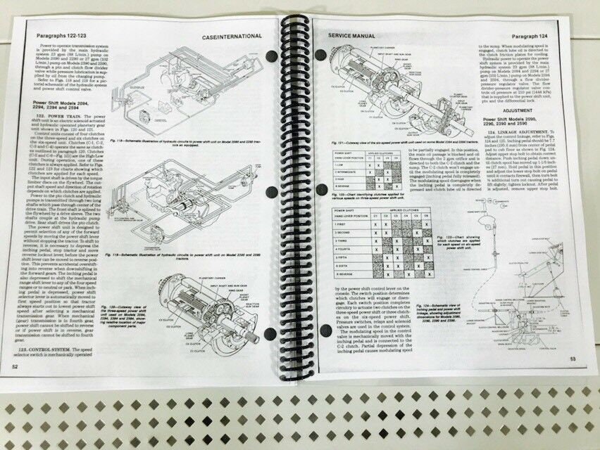 Case 2390 Tractor Technical Service Repair Shop Manual - Etsy
