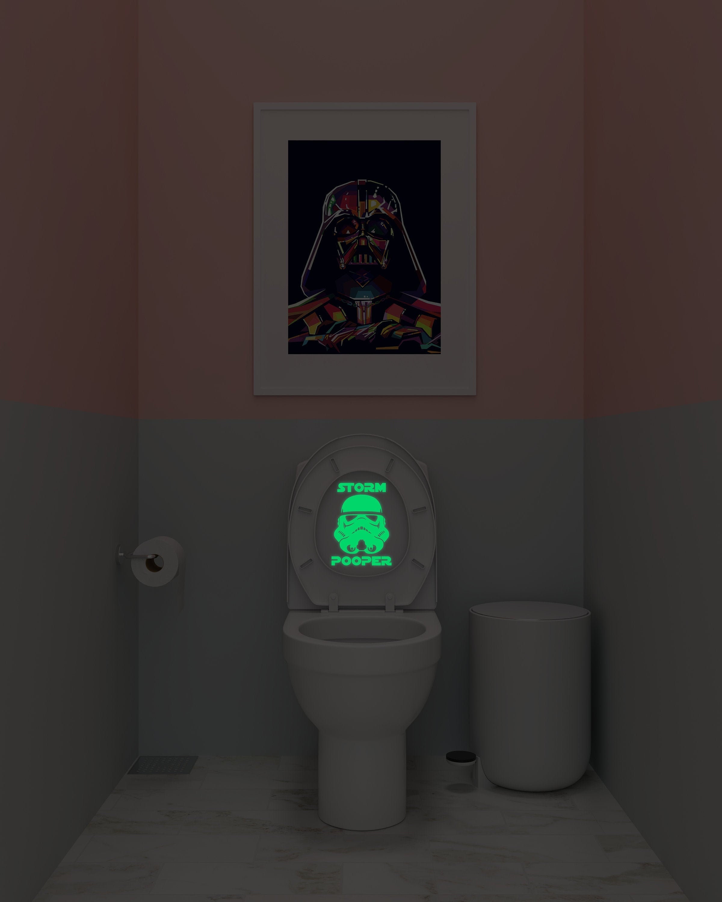 Star Wars Car Stickers Storm Pooper Vinyl Decal - Glow In Dark Star ...